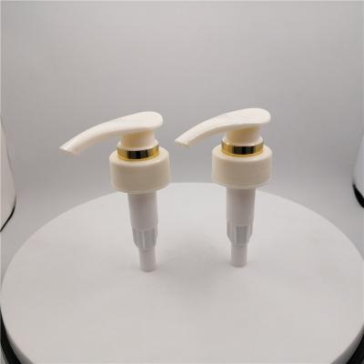 中国 1.5ccねじロックのプラスチックびんポンプ、骨がある閉鎖が付いている28mmポンプ帽子 販売のため