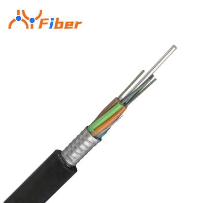 中国 GYTA Sの頭上の装甲光ファイバケーブル4の中心144の中心の単一モードは埋めた 販売のため