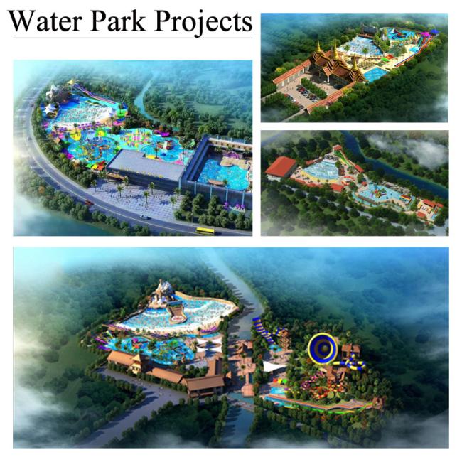 Completed water park installation project