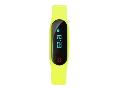 Cina Intellegent sblocca il braccialetto astuto giallo di sport con la funzione di calorie del pedometro in vendita