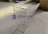 Quality Square Gabion Columns 100cm Mesh Size 5*10cm Gabion Basket Retaining Wall for sale