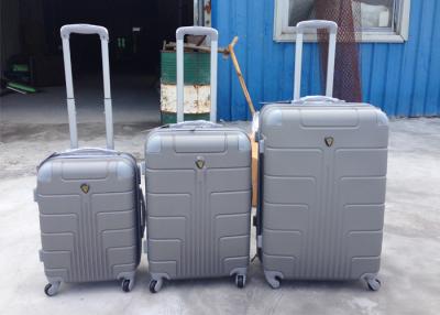 Cina 3 variopinti stabiliti della cassa dell'ABS del pezzo dei bagagli duri del carrello con 4 ruote una chiusura lampo in vendita