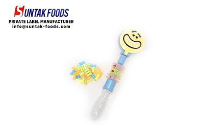 中国 おもちゃキャンデーの微笑の表面多彩な圧縮機械キャンデーのプラスチック管、おもちゃキャンデー 販売のため