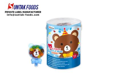 Cina Caramella saporita del fagiolo di gelatina del piccolo orso adorabile in grande bottiglia di plastica in vendita