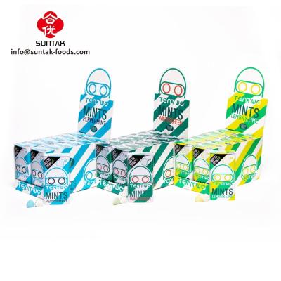 China Private label sugar free mints candy with green extract for fresh breath for sale