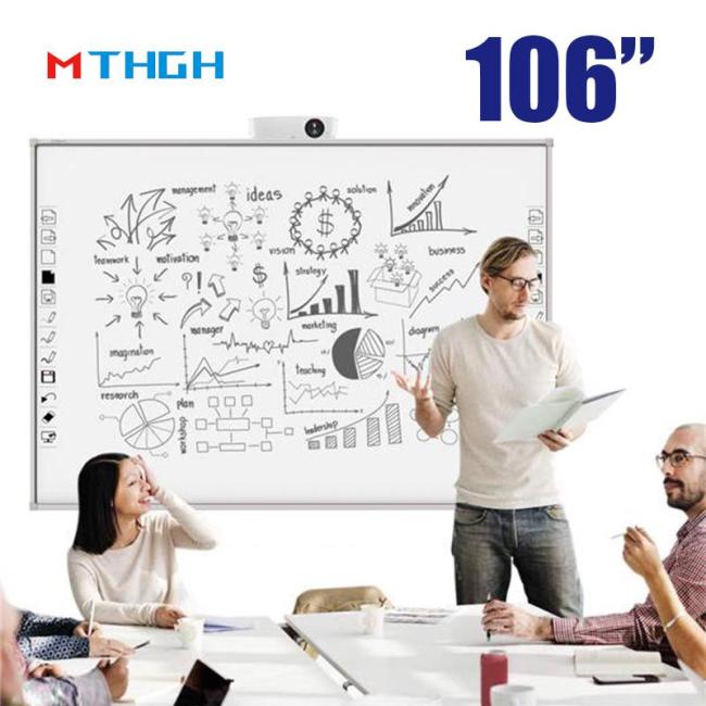 106 Inch Electromagnetic Touch Smart Whiteboard 3840X2160 High Resolution For School Interaction 01