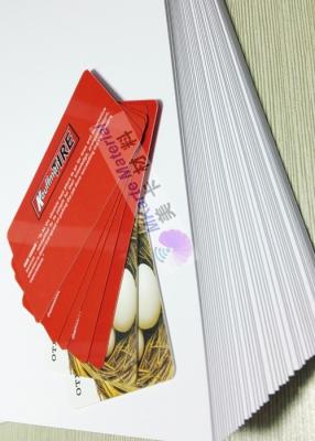 Chine A4 Taille 0,15 mm Impression par jet d'encre Feuille en PVC Blanc Banque Matériaux de production de cartes à vendre