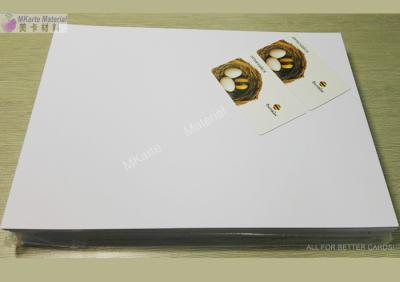 Chine A4 Taille 0,15 mm Impression par jet d'encre Feuille en PVC Blanc Banque Matériaux de production de cartes à vendre