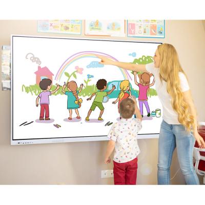 China Touch Screen Interactive Smart Boards 55 Inch Smart Interactive Digital Board Interactive Digital Board for Schools Teaching for sale