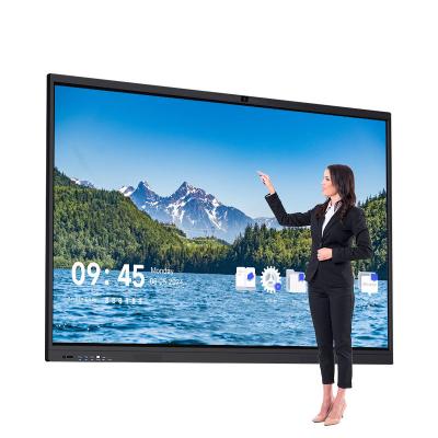 China 55 Inch Smart Board Interactive Smart Board 4k Interact Led Panel Electronic Touch Screen Digital Flat Interactive Whiteboard for sale