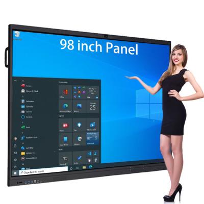 China 4K Android/window OPS 55 65 75 86 100 110 Inch Interactive Smart Board Multi Touch Scree Interactive Whiteboard Computer for sale