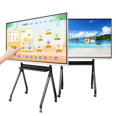 China 55 65 75 86 98 Inch 4K Android OPS Interactive Whiteboard Interactive Boards Touch Screen Interactive Monitor Smart Board Prices for sale