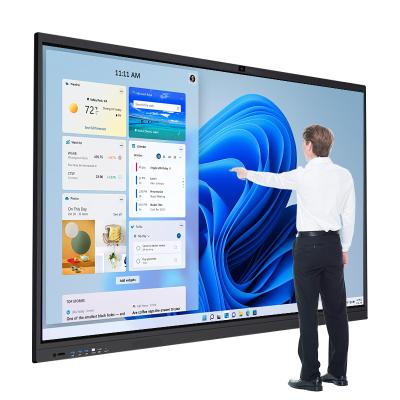 China Whale Screens 4k HD Interactive Flat Panel 20 Points Touch Interact Boards Interactiva 65'' 75'' Touch Smart Boards for sale