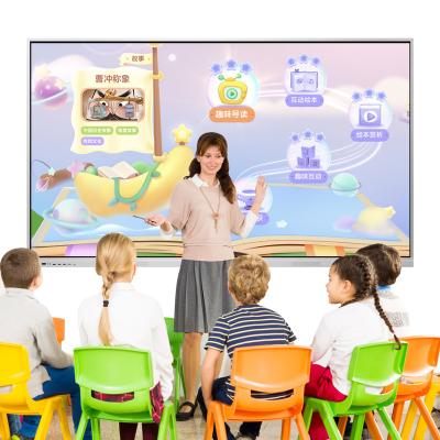 China Whale Screens OEM 4K Dual System 98 Inch Interactive Display Smart Board 75 Inch Touch Screen Monitor Interactive Whiteboard for sale