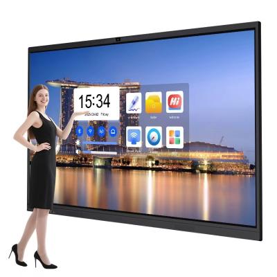 China 65 Inch Interactive Flat Panel 75 Inch Touch Screen 4k Display Interactive Smart Board Price for Meeting Room for sale