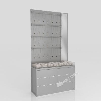 GDR08-SP04 Cosmetic Display Shelf with Frosted Transparent Acrylic Joint Grids