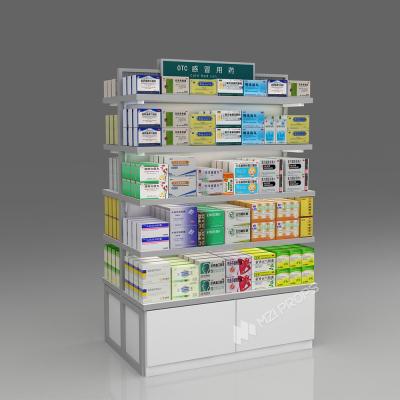 JYaS-YZ-04B Minimalist Modern Style Pharmacy Center Cabinet With White Glossy