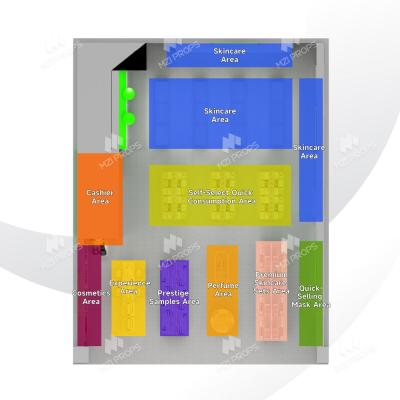 27-ZXiCS Beauty Store Zoning With Exclusive Private Customization Series