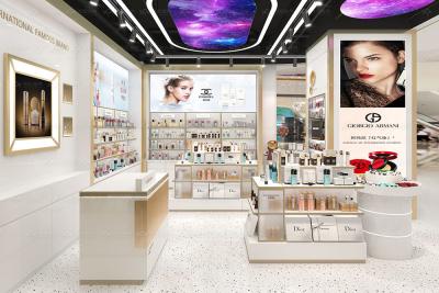 Cina Modern Simplicity Beauty Store Design Perfume Display Rack per Skincare Store Display e Fitting di lusso in vendita