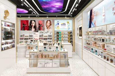 Cina Modern Simplicity Beauty Store Design Perfume Display Rack per Skincare Store Display e Fitting di lusso in vendita