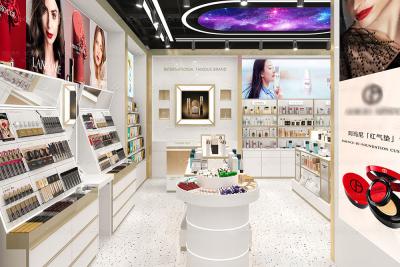 Cina Modern Simplicity Beauty Store Design Perfume Display Rack per Skincare Store Display e Fitting di lusso in vendita