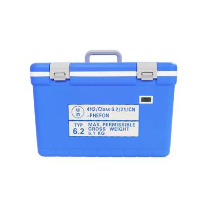 Thermometer Temperature Display Transport Container for Biological Samples for Specimen Cold Chain Safety Transportation