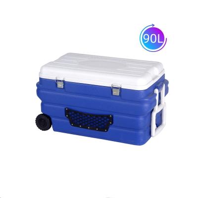China 90L Capacity Cold Chain Box with PE / PU / PP Material and Side Handles for Easy Transport for sale