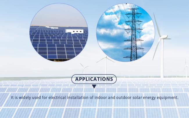 PVC Jacket 4mm 6mm 10mm Power DC PV Solar Cable