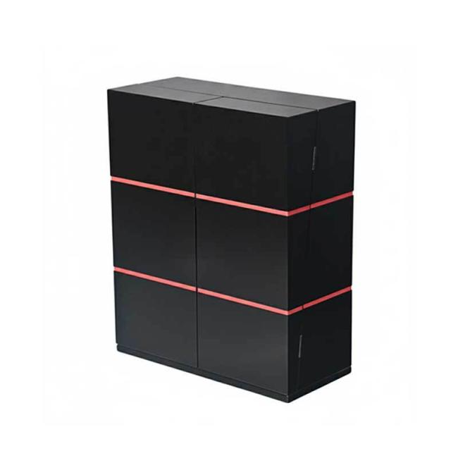 Doubleâdoor wooden wine gift box