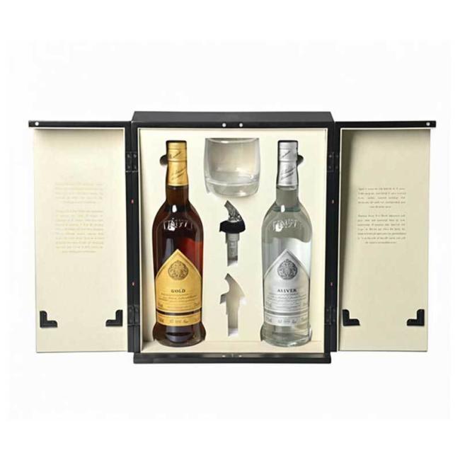 Luxury empty wooden wine bottle box