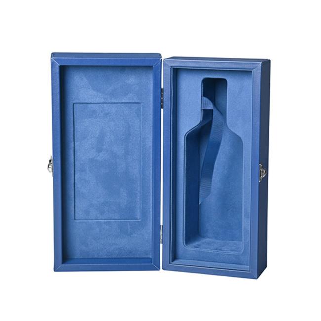 Flip Top PU Leather Wine Gift Box