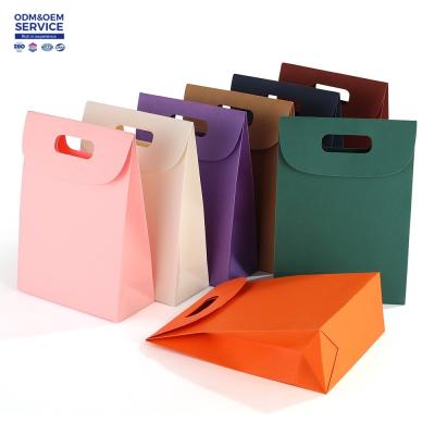 China Custom Foldable Kraft Paper Gift Box Jelly Cookie Suger Food Packaging Gift Kraft Box With Handle for sale