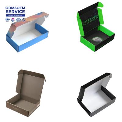 China Custom Color Eco-friendly Airplane Packaging Box Folding Paper Box Printing logo Shipping Gift Corrugated Cardboard Box for sale