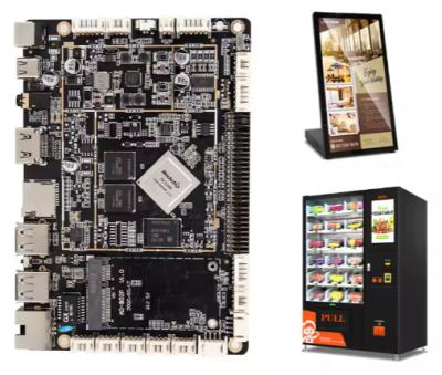 China Smart Vending Machine Control Board Quad Core RK3288 Custom Android Pcb Board with POE RS232 Uart for sale