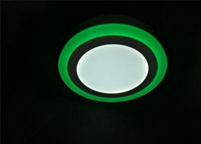 Chine La surface de la forme 12W+4W ronde montée a mené le blanc d'éclairage de panneau avec le cercle vert à vendre