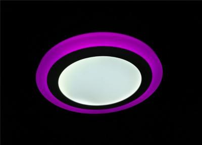 Chine Voyant rond de surface de couleur de double à C.A. LED du salon IP40 SMD de chambre à coucher 12+4W à vendre