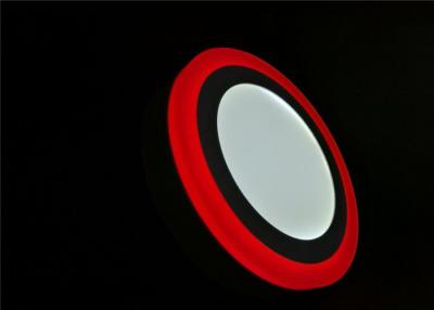 Chine 12+4W panneau rond de la surface LED de couleur de double du salon Ø14.5cm blanc de 9 watts avec la jante rouge à vendre