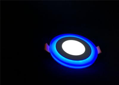Chine les plafonniers menés d'intérieur du panneau 6W ont enfoncé en rond avec l'angle de faisceau bleu du bord 120º à vendre