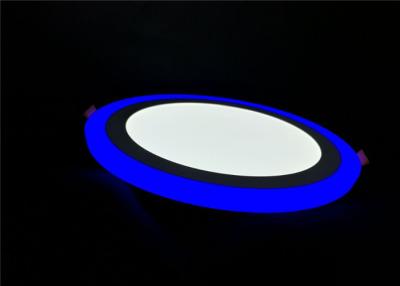 Chine Le panneau mince rond de la couleur LED du double 24W a inclus le plafond avec le bord bleu SMD2835 à vendre