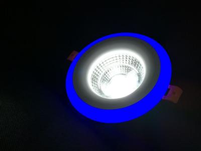 China Branco curvado 18W+4W Recessed Downlight conduzido + azul da cor ESPIGA redonda dobro à venda