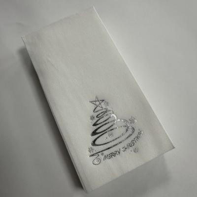 China 33*40cm Airlaid Paper Napkin Super Absorbent Hand Towel Printed Fold Bag Style for sale