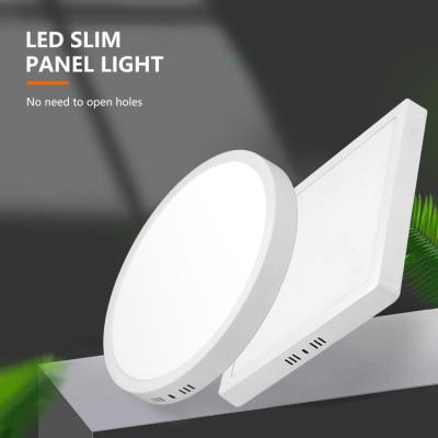 中国 Surface Mounted Square Round Aluminum Indoor LED Panel Light Smd Commerical Silm Panel Light 販売のため