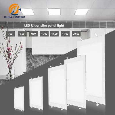 中国 Recessed Square Round Aluminum Indoor LED Panel Light Ceiling Commerical Smd Panel Light 販売のため
