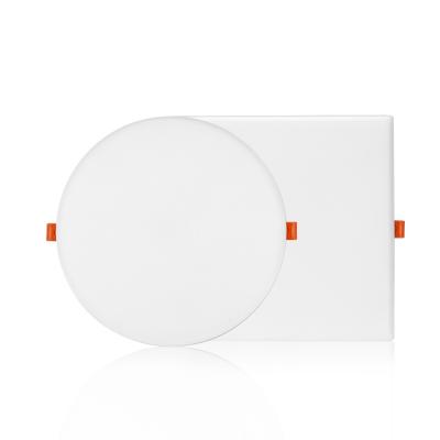 中国 Ultra thin AC Indoor Home Office Square Round Aluminum 9w 18w 24w 36w Recessed Smd Led Frameless Panel Light 販売のため