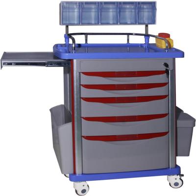 China MN-AC001 CE&ISO Medical Cart ABS Trolley Anesthesia Trolley Medical Medicine Cart for Treatment for sale