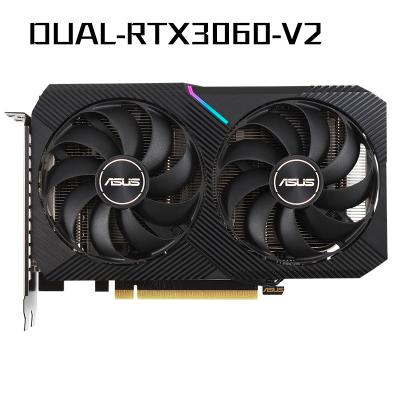 中国 ASUS RTX 3060のグラフィックス・カード12gb Gddr6 PCIの明白な4.0ビデオ プレーバックDUAL-RTX3060-012G 販売のため