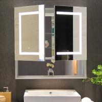 Quality Modern Design Style Smart LED Lights Bathroom Cabinet with Anti-fog Mirror and Basin for sale