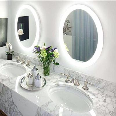 China Banheiro de hotel moderno Espelho iluminado redondo com forma personalizada e design de classificação IP44 à venda