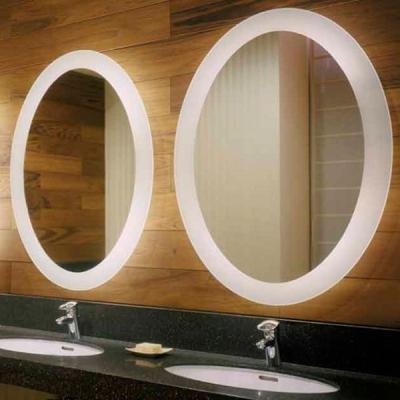 China Banheiro de hotel moderno Espelho iluminado redondo com forma personalizada e design de classificação IP44 à venda