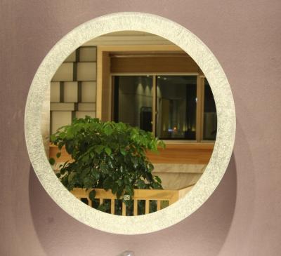 China Banheiro de hotel moderno Espelho iluminado redondo com forma personalizada e design de classificação IP44 à venda